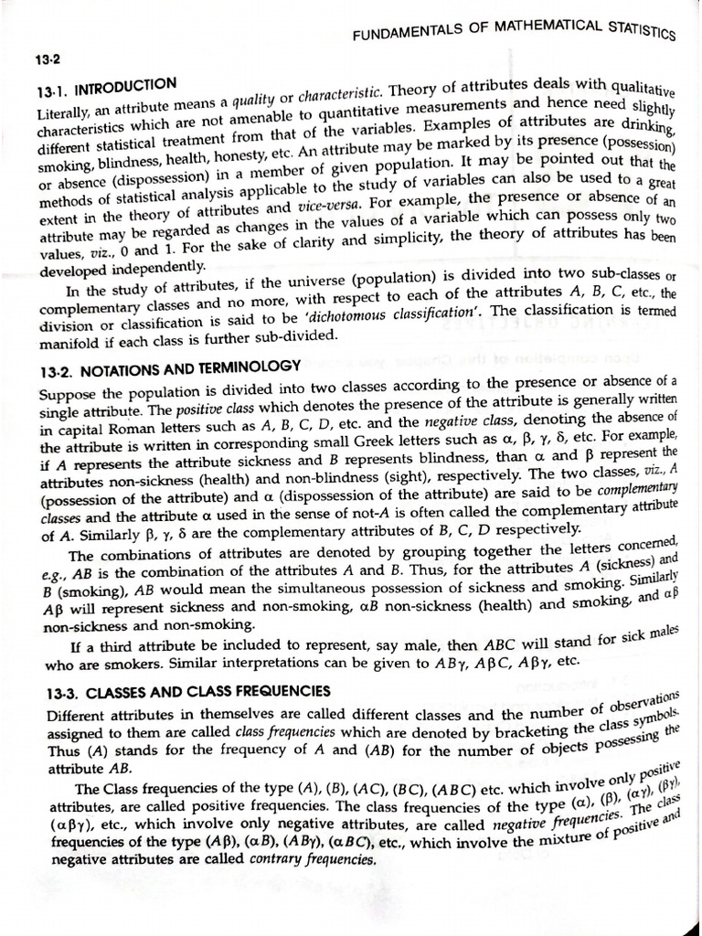 Theory of Attributes | PDF