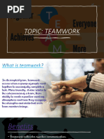 Teamwork: Achieving Goals Together | PDF
