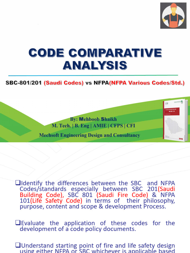 SBC_vs_NFPA_Code_Comparative_Analysis__1735091840 | PDF | Fire Sprinkler System | Committee