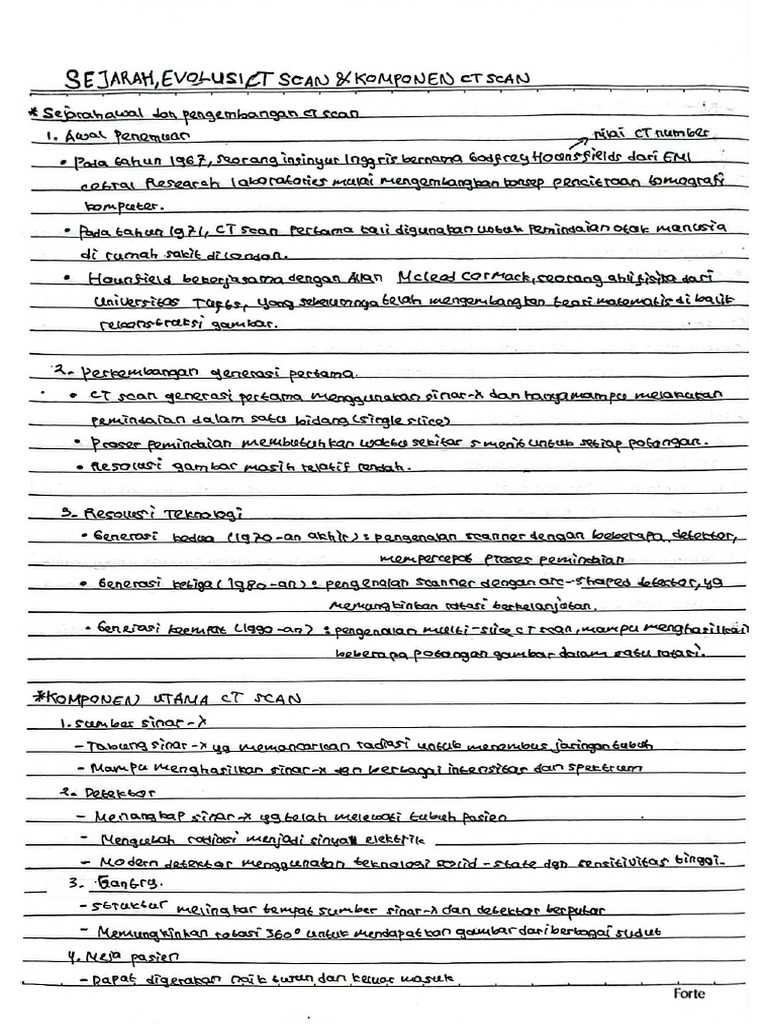 TP Sejarah Dan Evolusi CT Scan | PDF