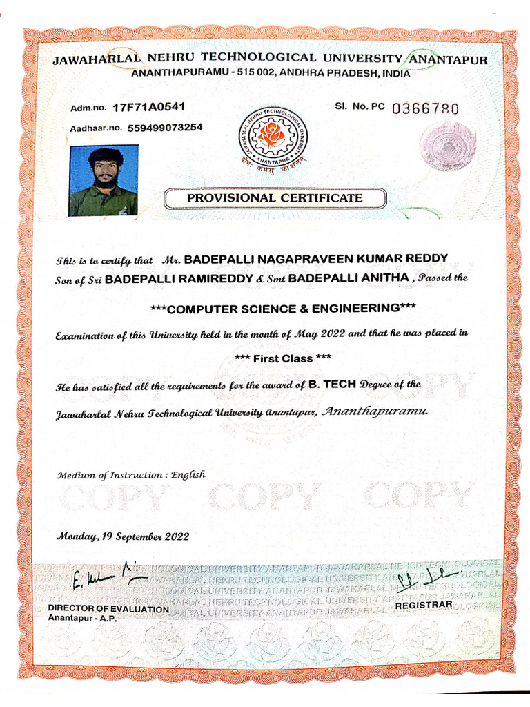 Educational Documents (Praveen) | PDF