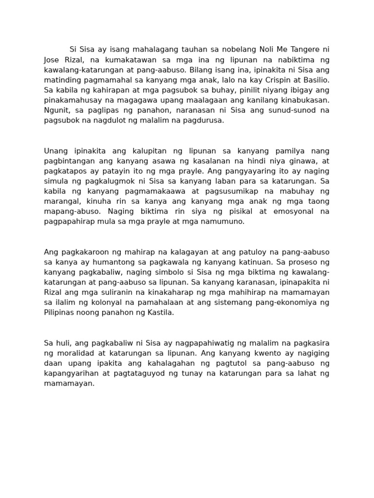 Sisa Monologue | PDF