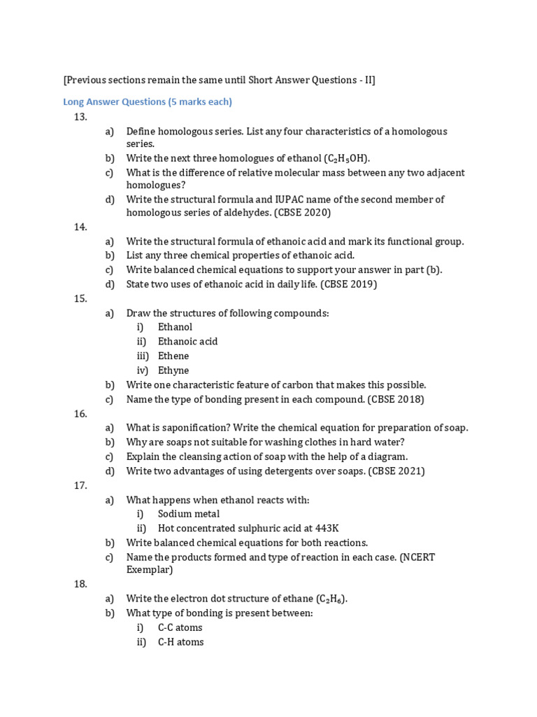 Carbon Assignment Revised2 | PDF | Chemical Bond | Chemical Compounds