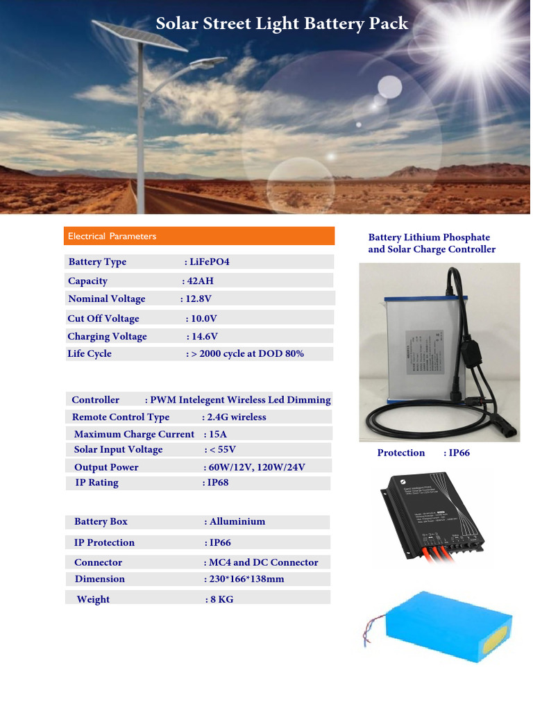 Brosur Battery Pack 12.8V 42AH | PDF