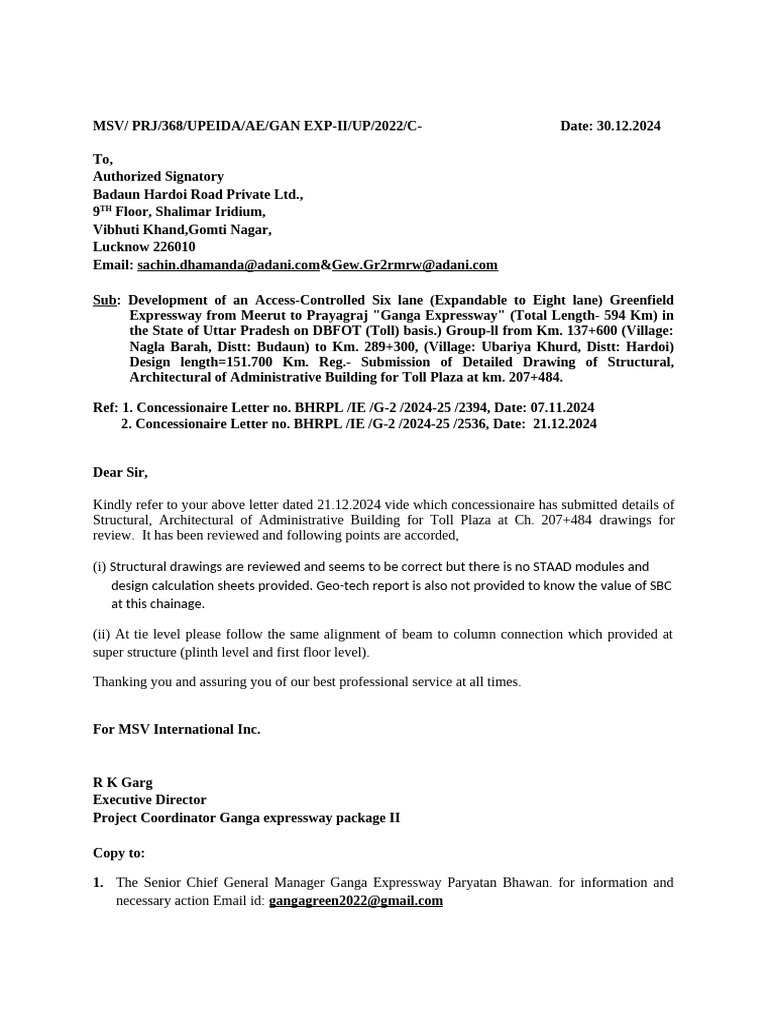 draft letter 2536 | PDF