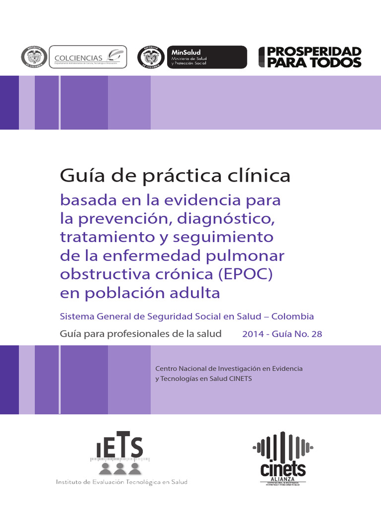 Gu¡a de pr ctica cl¡nica EPOC | PDF | Enfermedad pulmonar obstructiva crónica | Diagnostico medico
