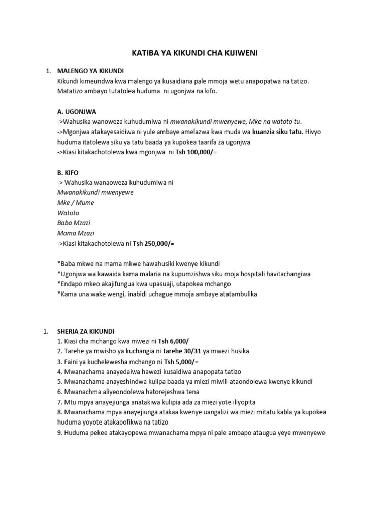 Katiba Ya Kijiweni_122710 | PDF