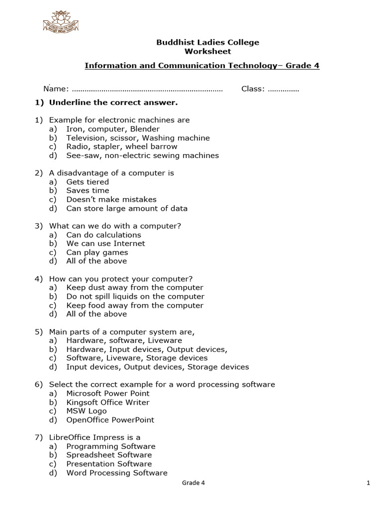grade 4 theory | PDF | Software | Office Equipment