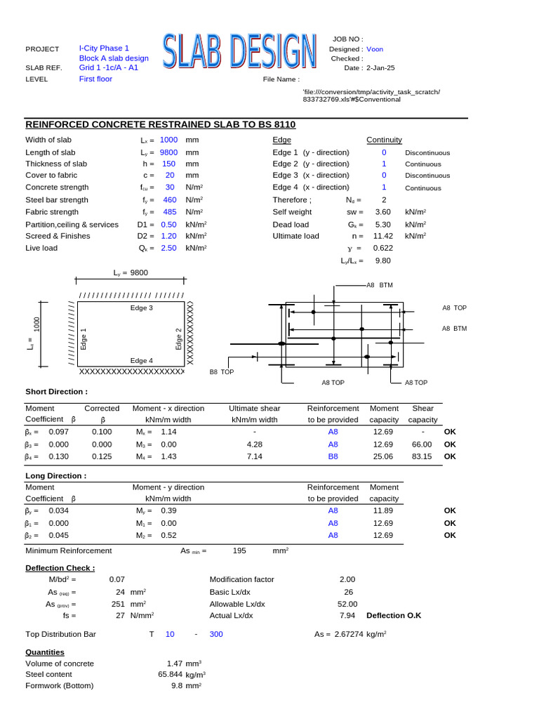 slabdesign | PDF | Structural Engineering | Building Technology