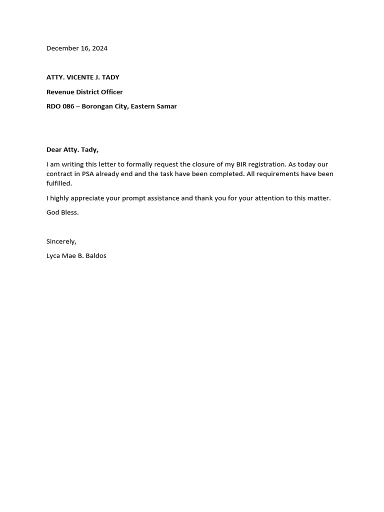 Bir Letter | PDF