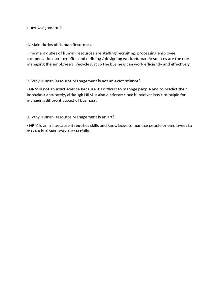 HRM | PDF