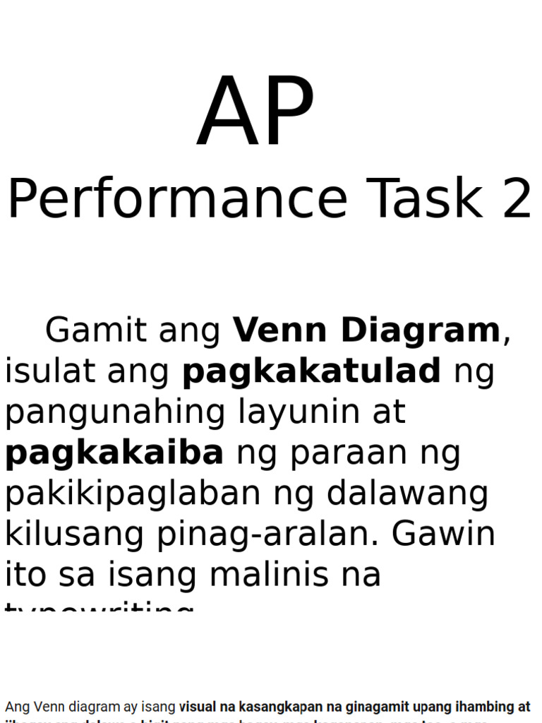 Performance Task 2 | PDF