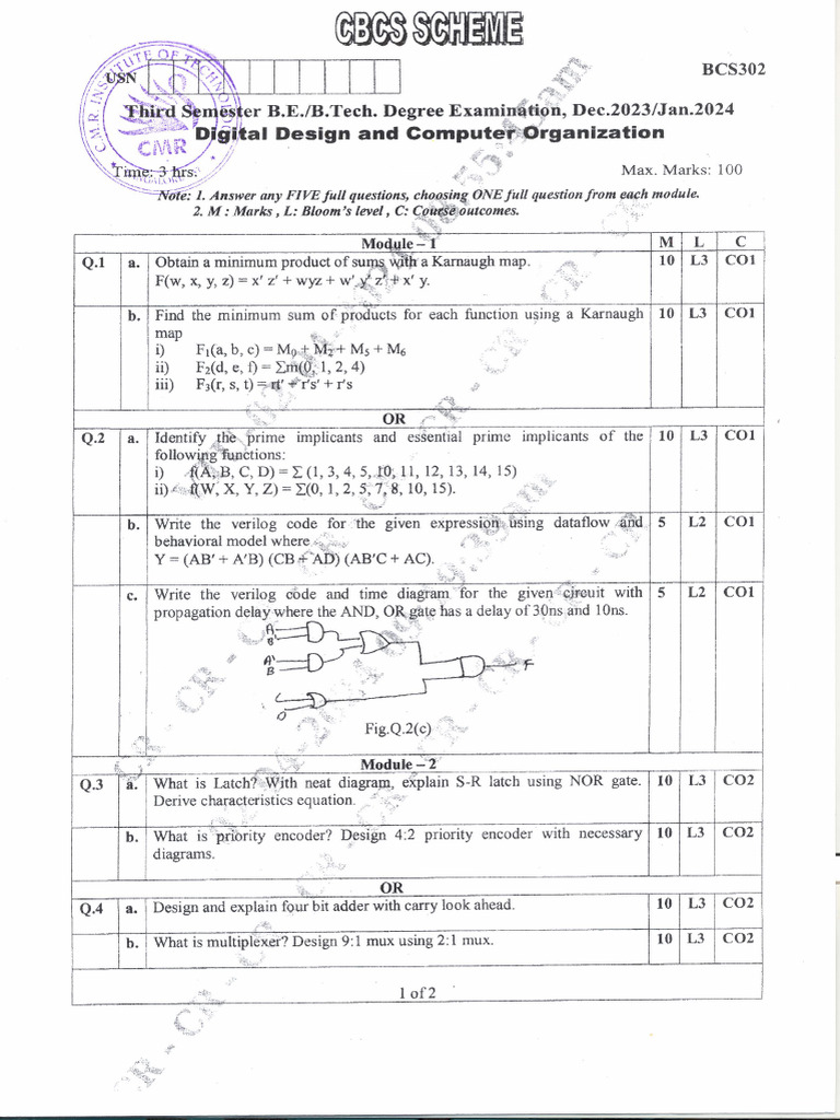 bcs 302 dec 2023 | PDF