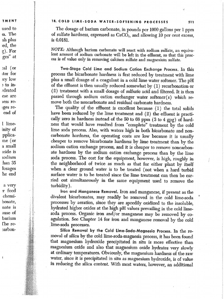 Lime Softening | PDF