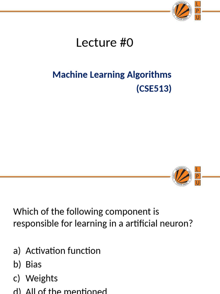 Lecture 1 | PDF | Machine Learning | Statistical Classification Lecture 1 | PDF | Machine Learning | Statistical Classification