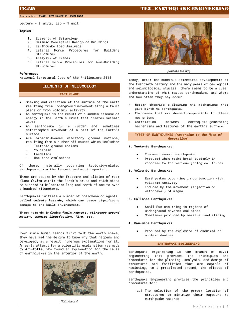 EARTHQUAKE-ENGINEERING | PDF | Earthquakes | Earth Sciences