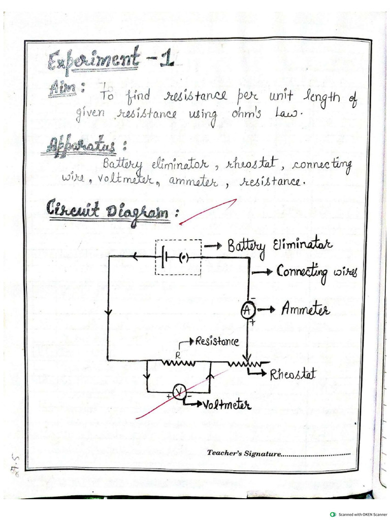 Class 12 Physics Practical 1 | PDF