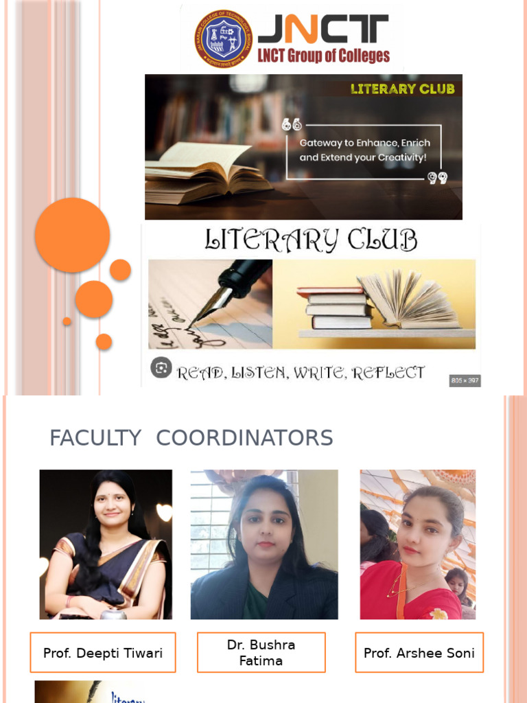 Literary Club Activities Overview | PDF