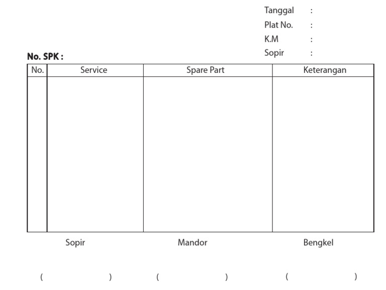 Desain Nota Bengkel2 | PDF