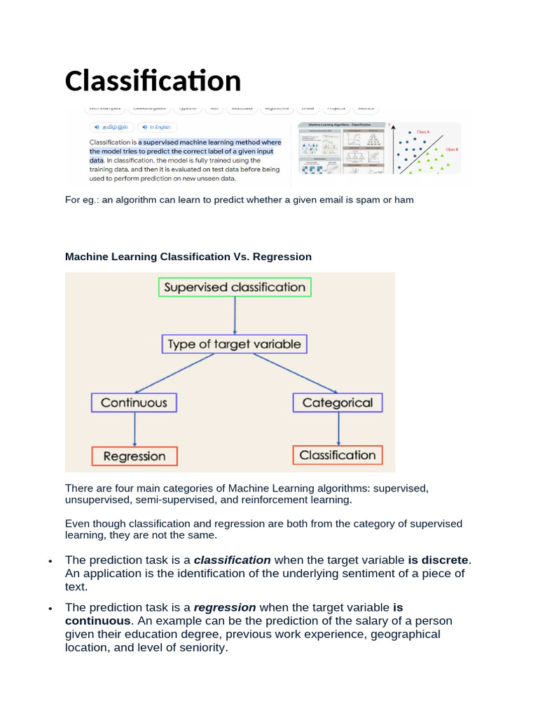 ML points | PDF | Regression Analysis | Support Vector Machine