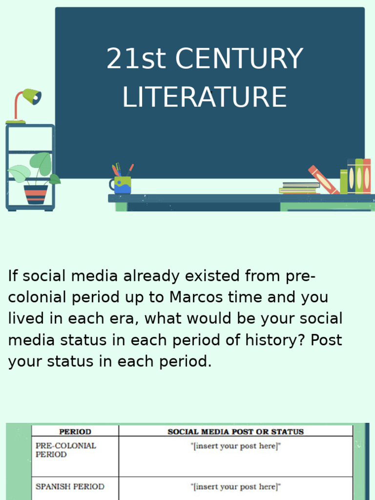 21st CenturyLiterature 1 | PDF | Poetry | Narrative