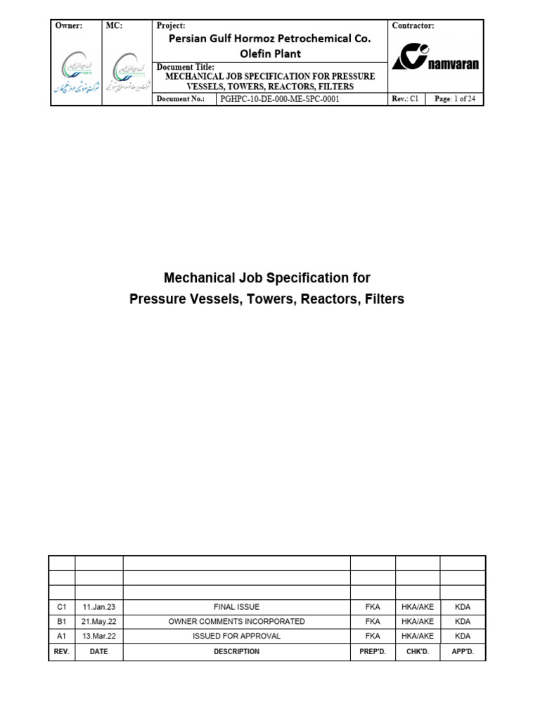 PGHPC 10 de 000 Me SPC 0001 C01 | PDF | Pipe (Fluid Conveyance ...