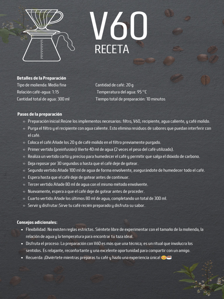 Recetas_V60 | PDF