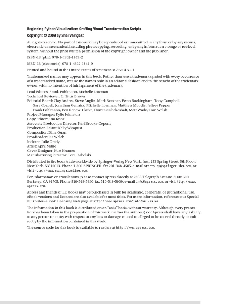 Beginning Python Visualization Crafting Visual Transformation Scripts ... Beginning Python Visualization Crafting Visual Transformation Scripts ...