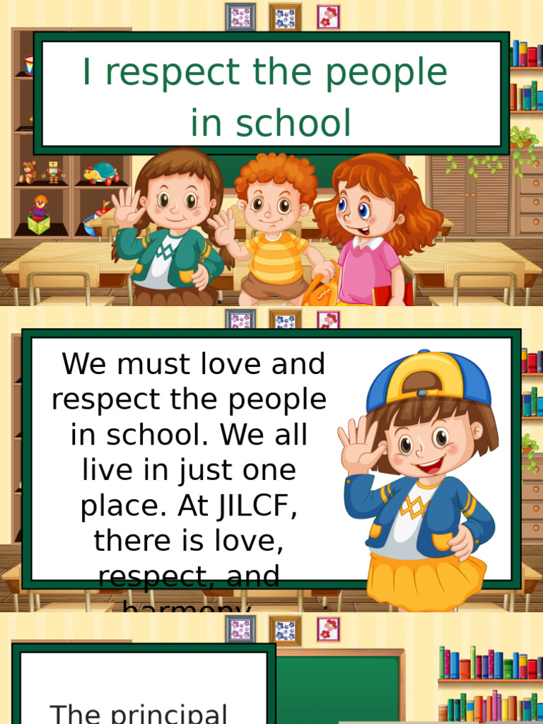 Colourful Cartoon Elementary Classroom Rules Educational Presentation | PDF