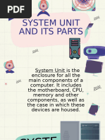 The Main Parts of A System Unit | PDF