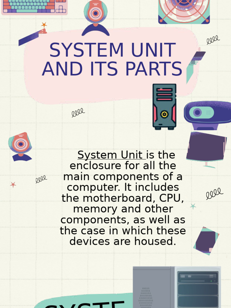 Purple and Green Modern ICT Computer Parts Classroom Quiz | PDF