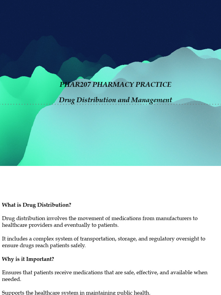 Understanding Drug Distribution Essentials | PDF | Pharmacy | Medical ...