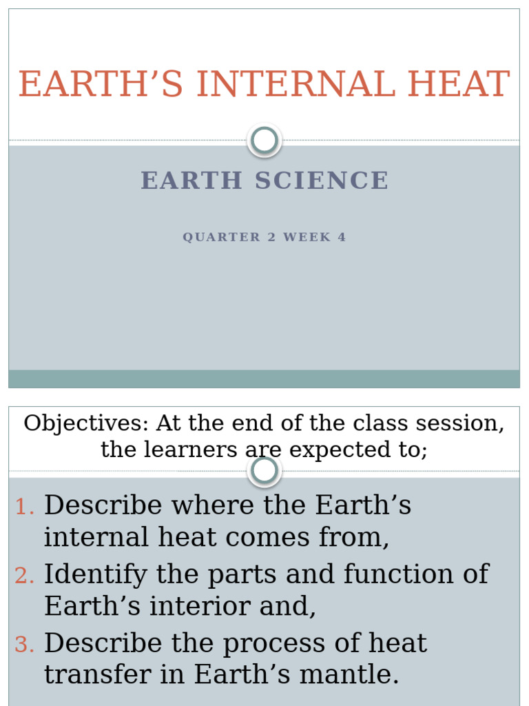 2_Earths-Internal-Heat | PDF | Earth | Planetary Core