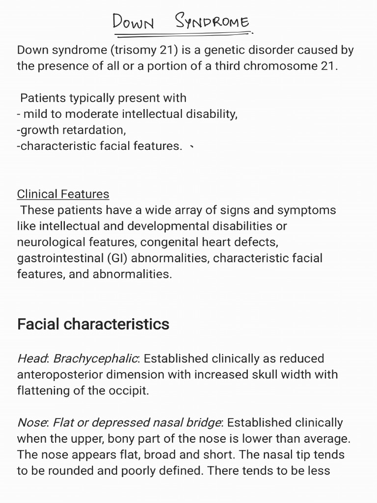 Down syndrome | PDF
