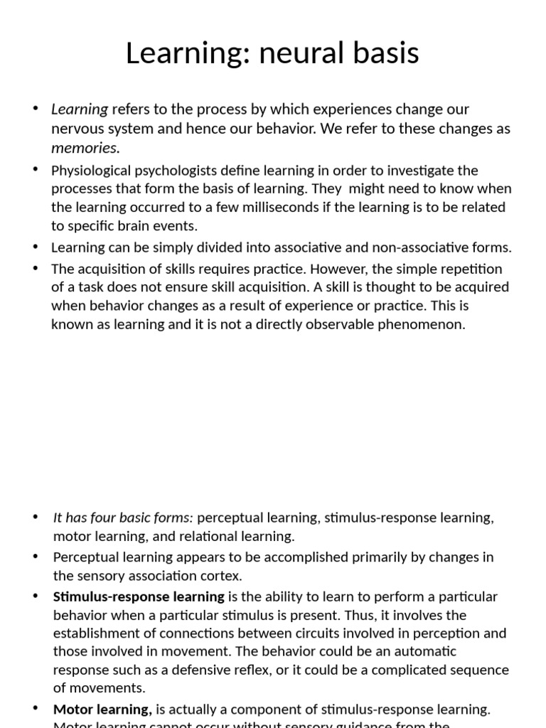 Learning 2024 | PDF | Memory | Hippocampus