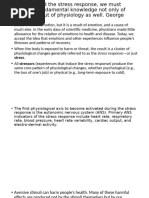 Physiology of Stress Response Overview | PDF | Stress (Biology) | Cortisol