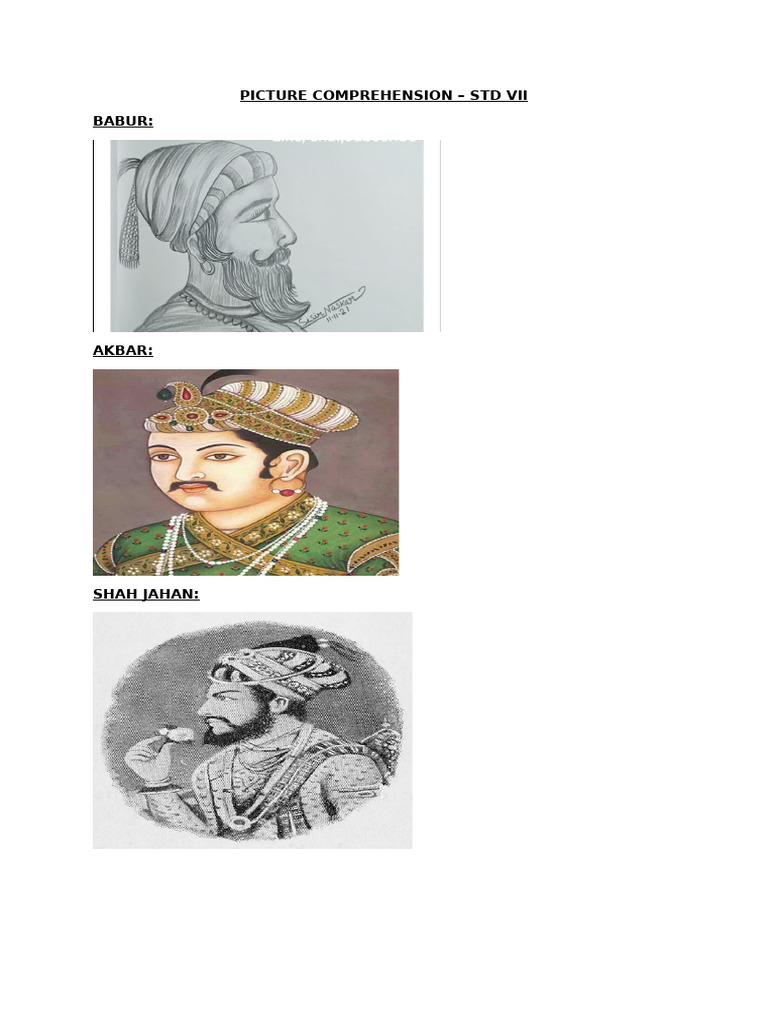 Picture Comprehension for Grade 7 | PDF