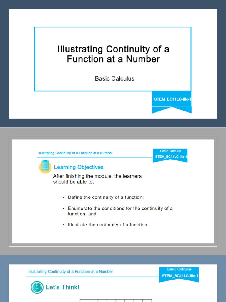 Lesson 7 - Illustrating of A Function at A Number | PDF