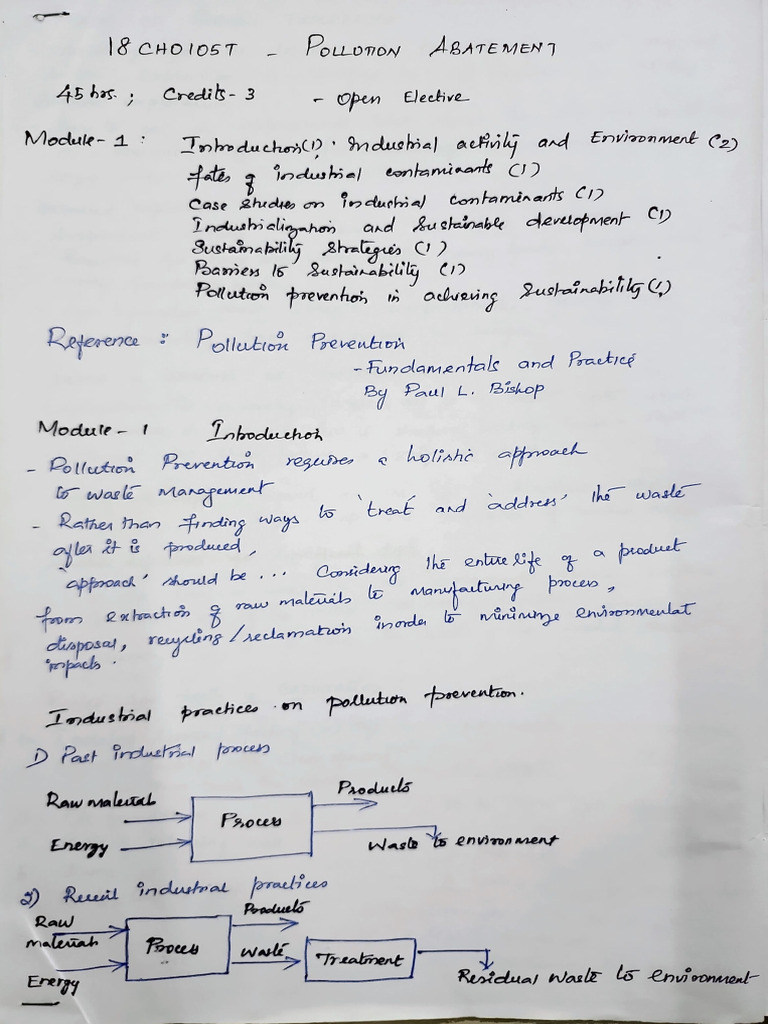 Pollution Unit One | PDF