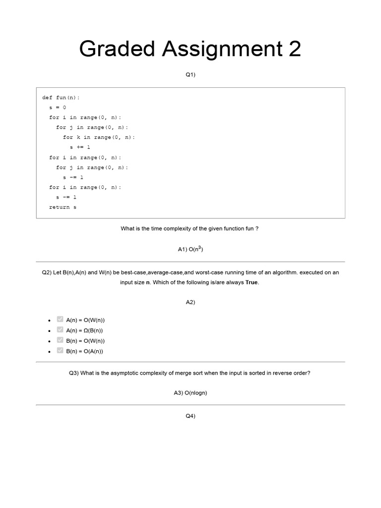 pdsa_ga2 | PDF | Algorithms And Data Structures | Theoretical Computer Science