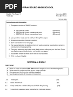 Grade 11 Technical Mathematics Memo Nov 2023 | PDF | Mathematics