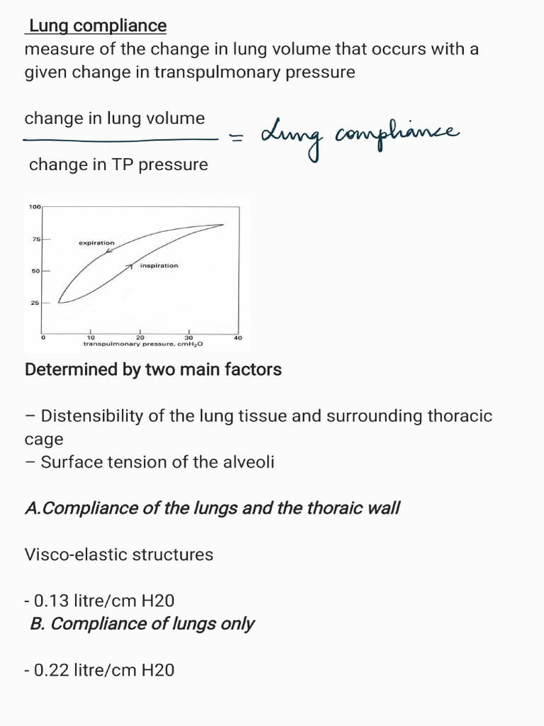Lung Compliance | PDF