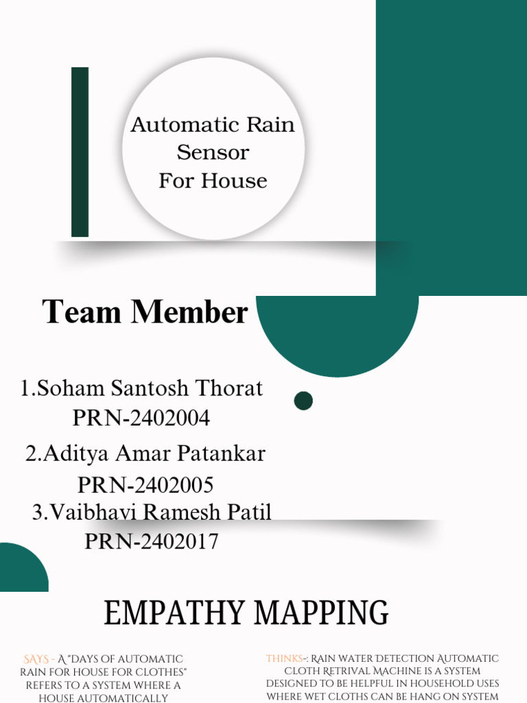 RAIN SENSOR | PDF | Rain | Home Automation