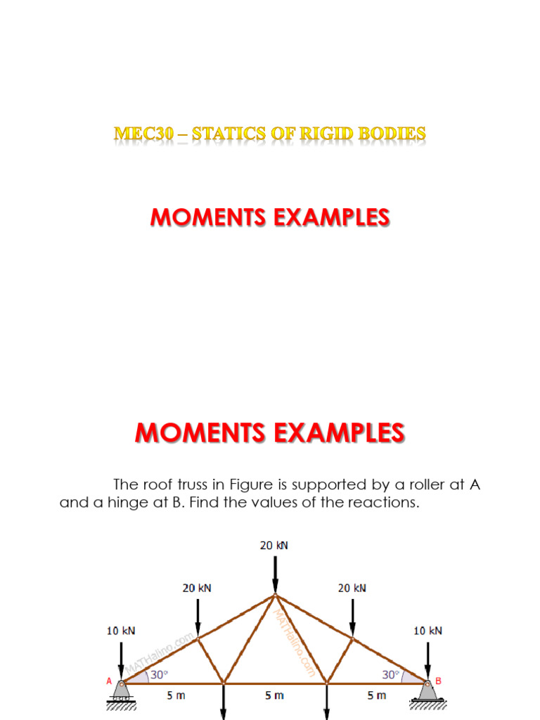 LEC3B_MOMENTS EXAMPLES | PDF