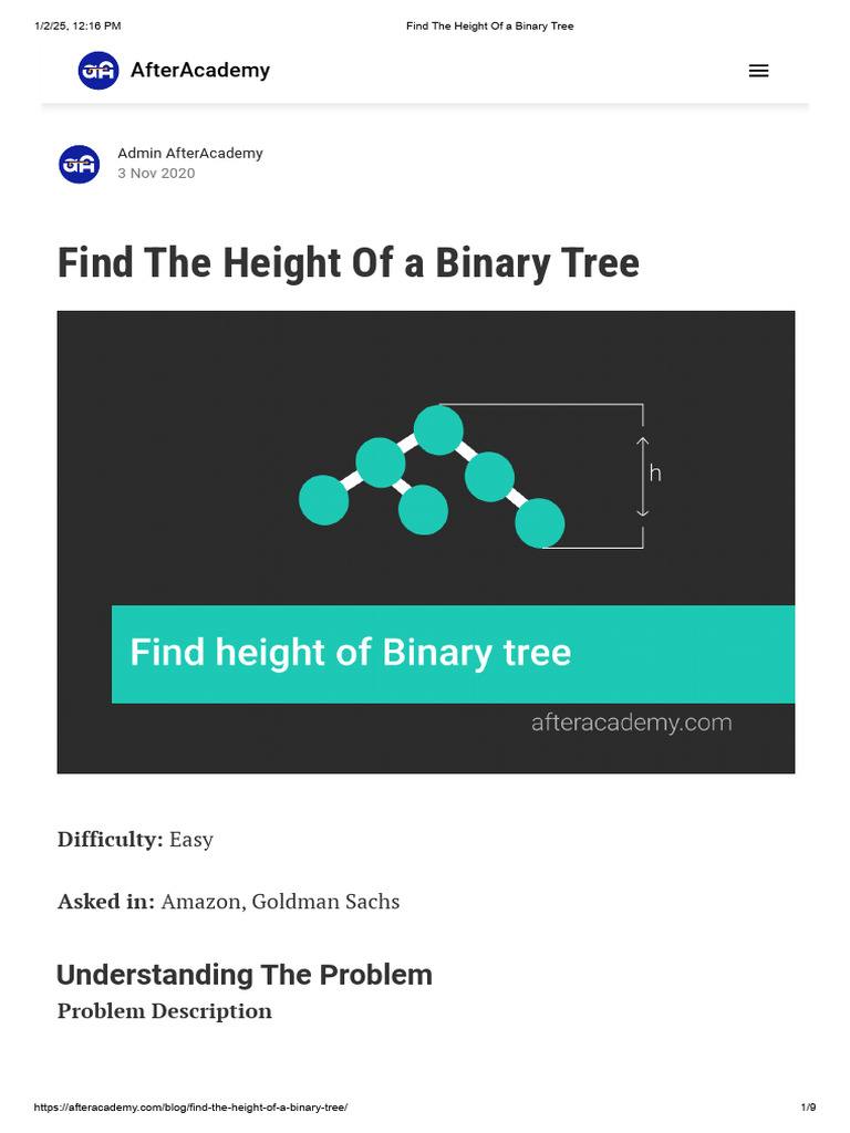 Find The Height Of A Binary Tree Pdf Queue Abstract Data Type Algorithms And Data Structures