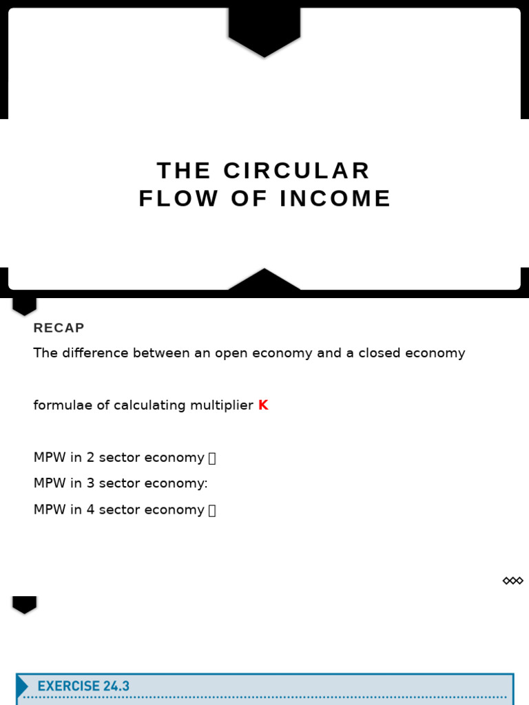 The Circular Flow of Income | PDF | Consumption (Economics) | Measures ...