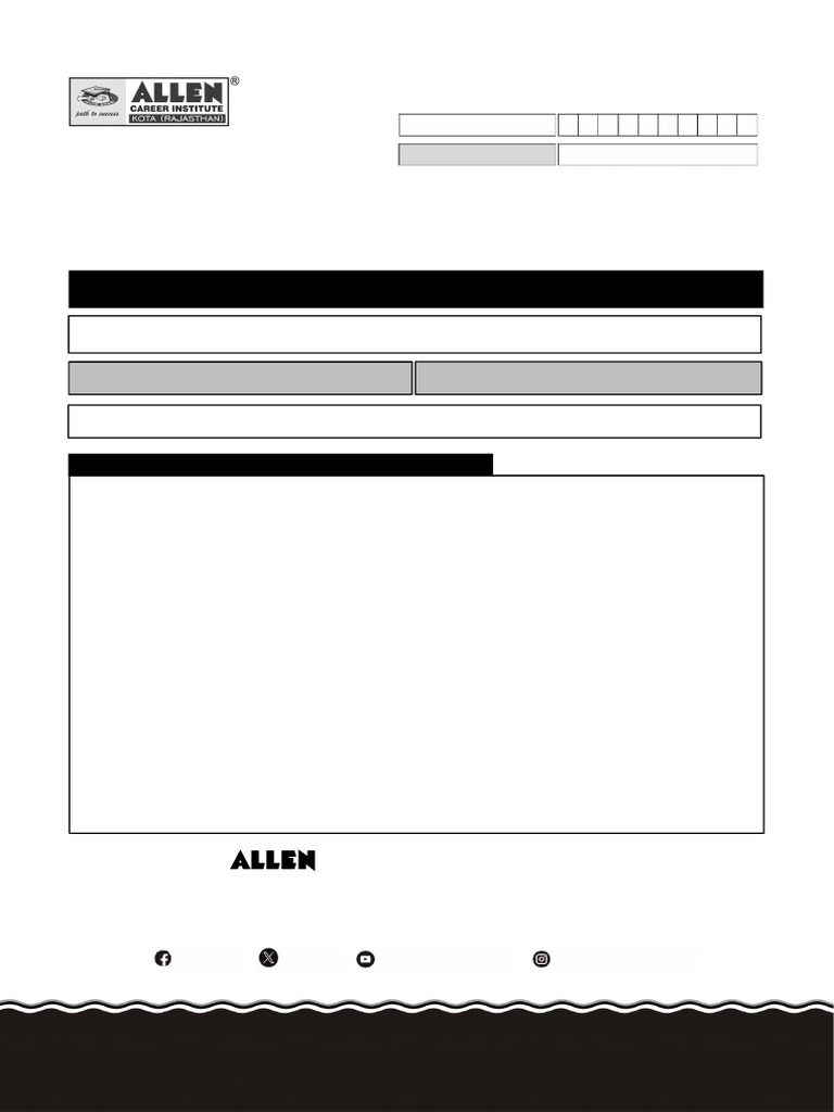 Class IX Standardized Test Instructions | PDF | Ph | Chemistry