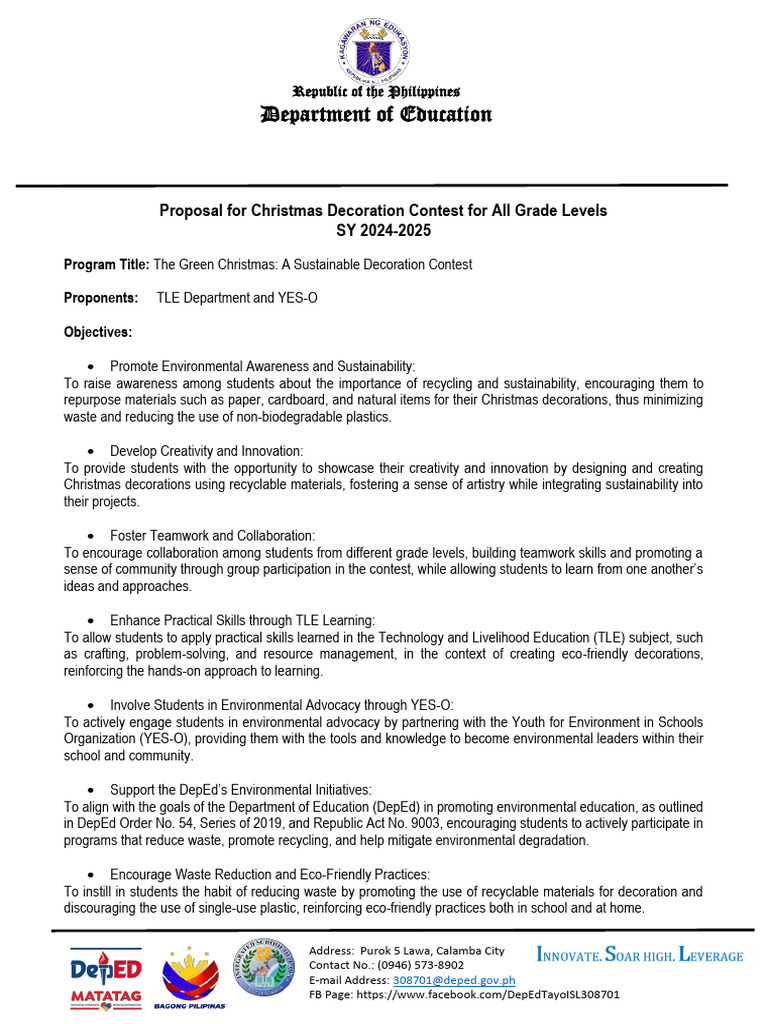 Green-Christmas Proposal | PDF | Sustainability | Recycling