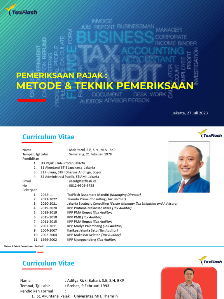 TaxFlash - Pemeriksaan Pajak-Teknik | PDF