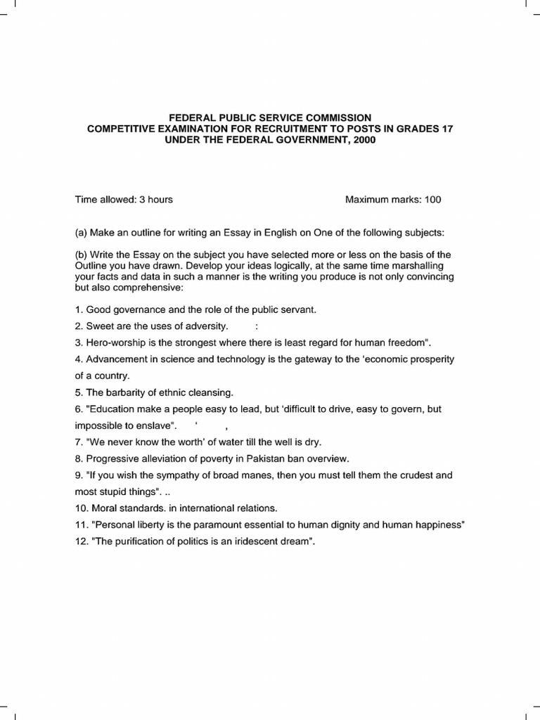Essay Past Papers 2000-2014.pdf 20250102 113821 0000 | PDF